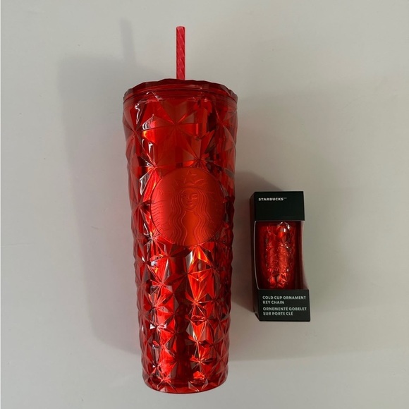 Starbucks | Holiday | Starbucks Red Prism Diamond Tumbler Keychain ...